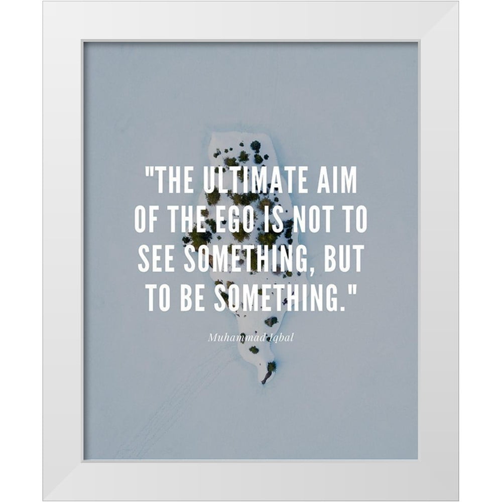 ArtsyQuotes 12x14 White Modern Wood Framed Museum Art Print Titled ...