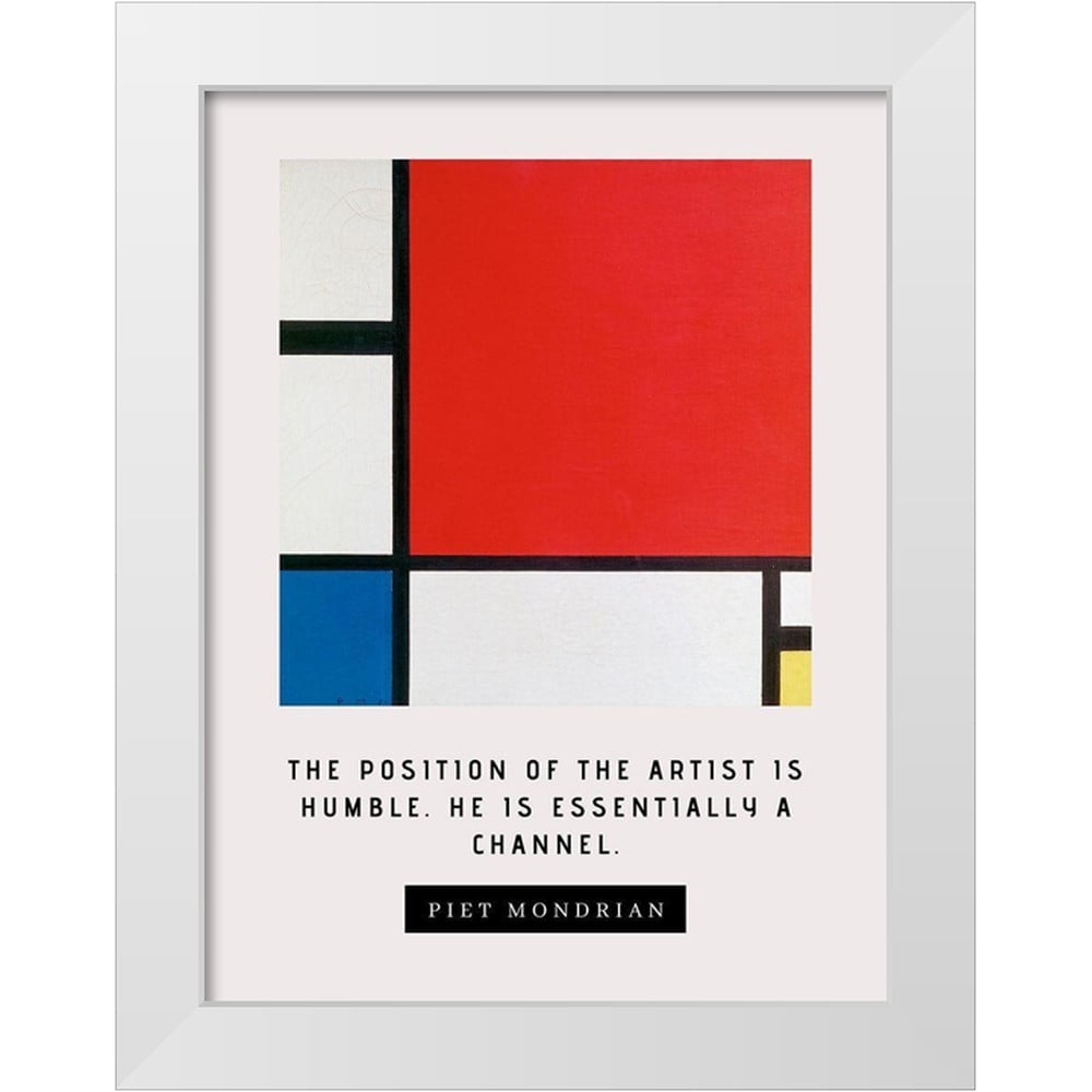 ArtsyQuotes 12x14 White Modern Wood Framed Museum Art Print Titled ...