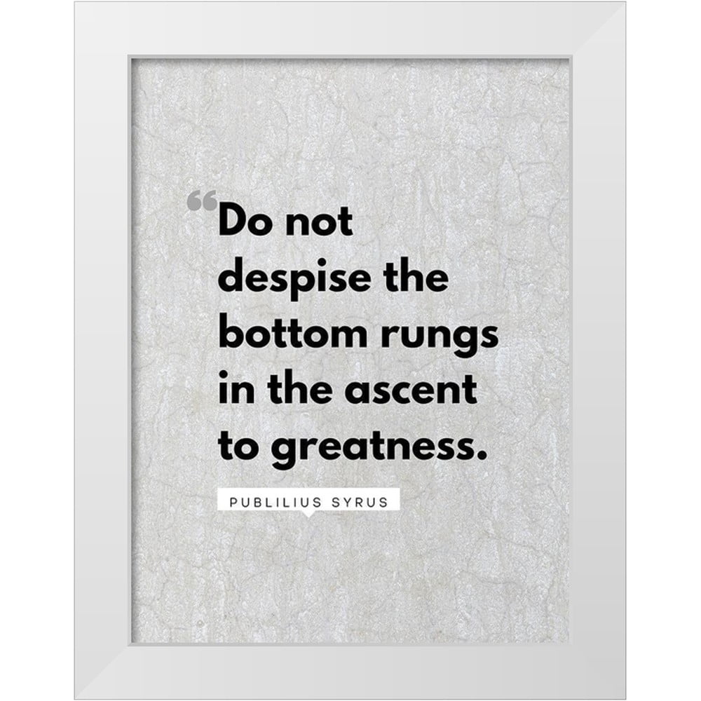 ArtsyQuotes 12x14 White Modern Wood Framed Museum Art Print Titled ...