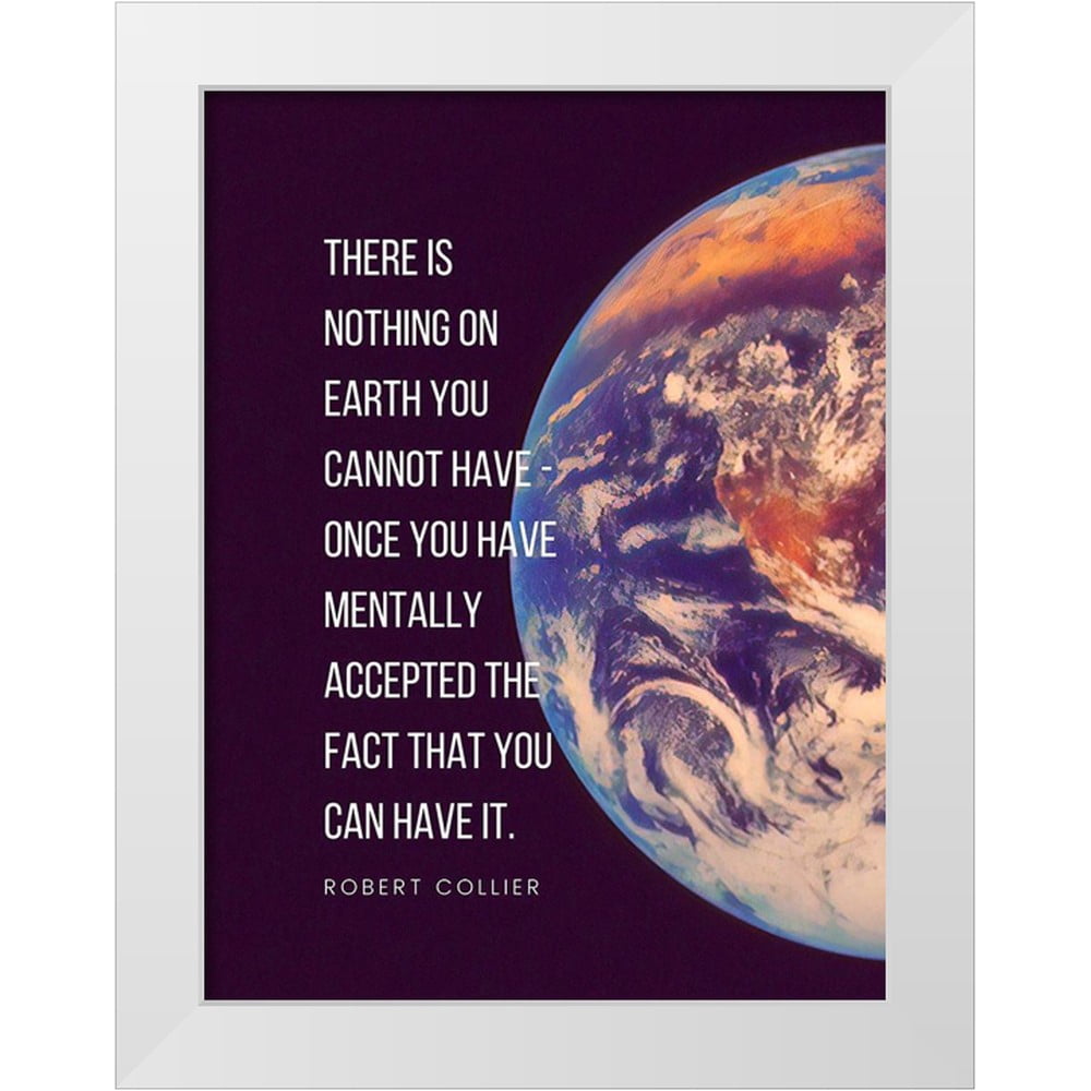 ArtsyQuotes 12x14 White Modern Wood Framed Museum Art Print Titled ...
