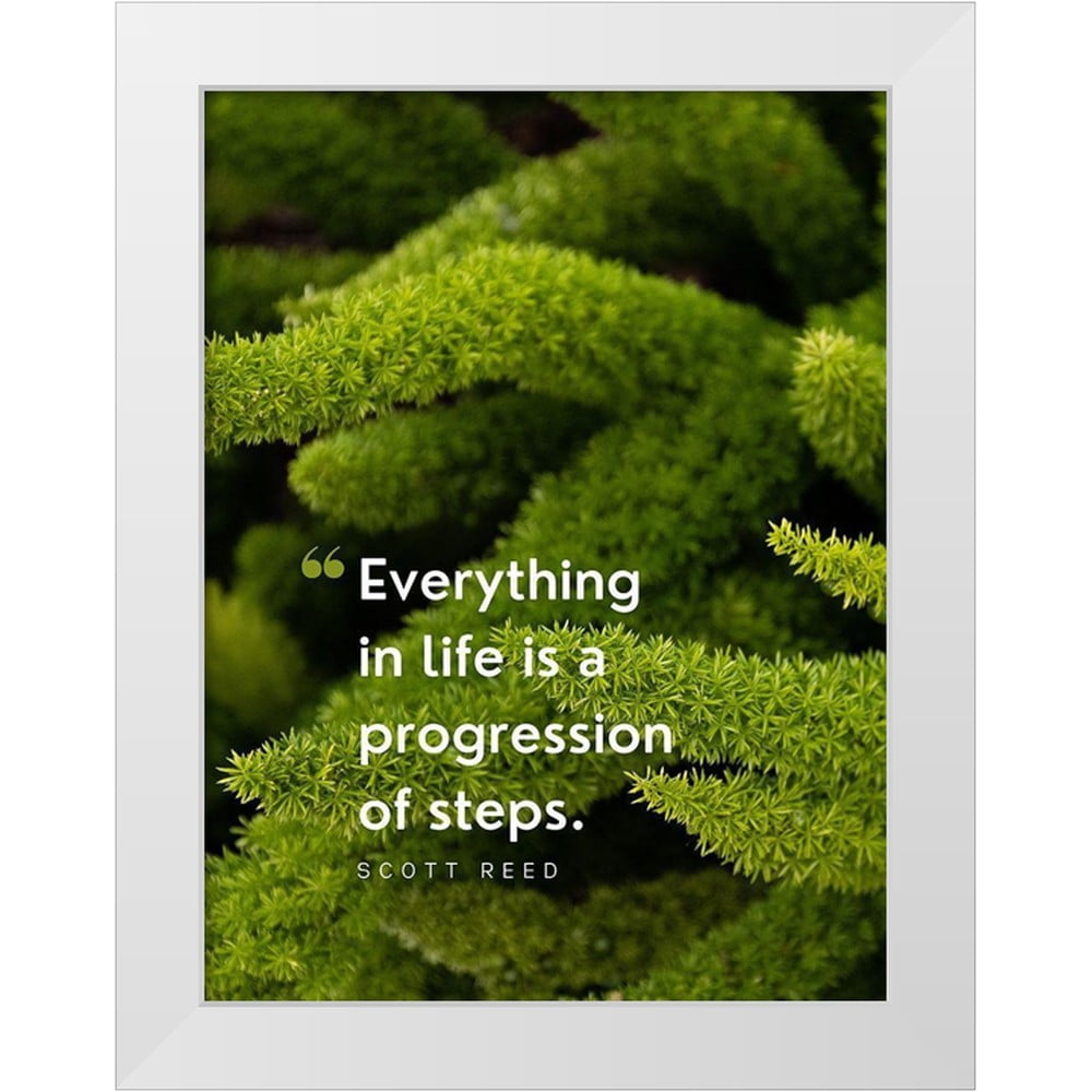 ArtsyQuotes 12x14 White Modern Wood Framed Museum Art Print Titled ...