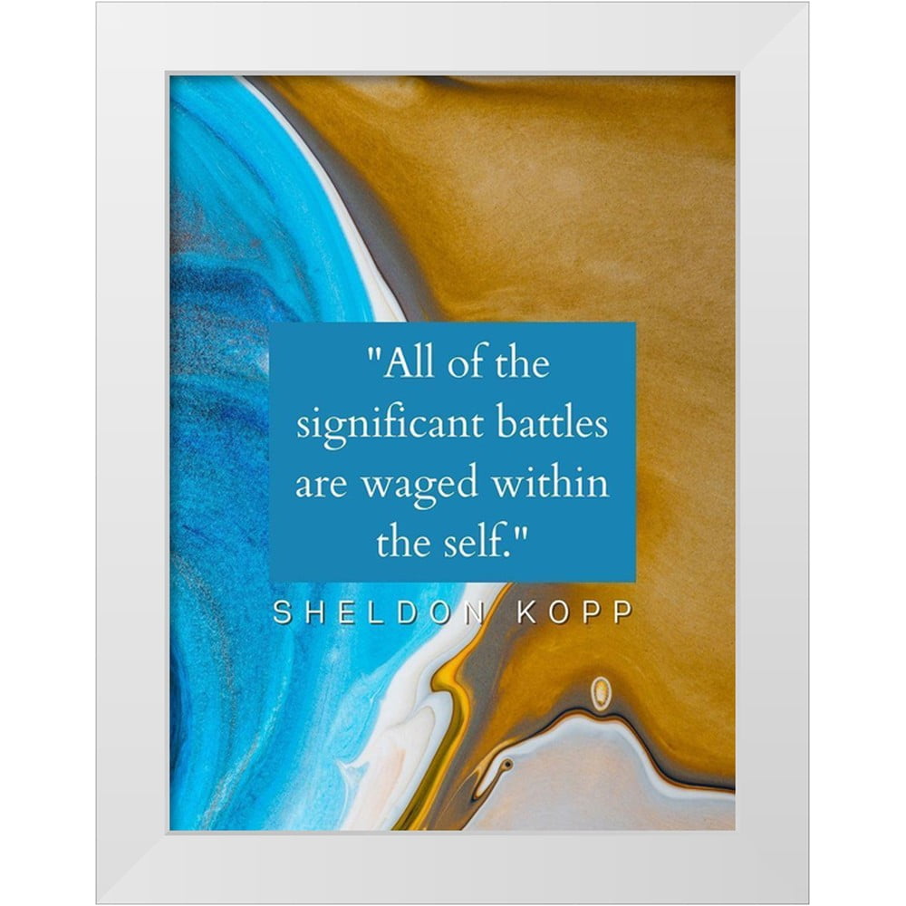 ArtsyQuotes 12x14 White Modern Wood Framed Museum Art Print Titled ...