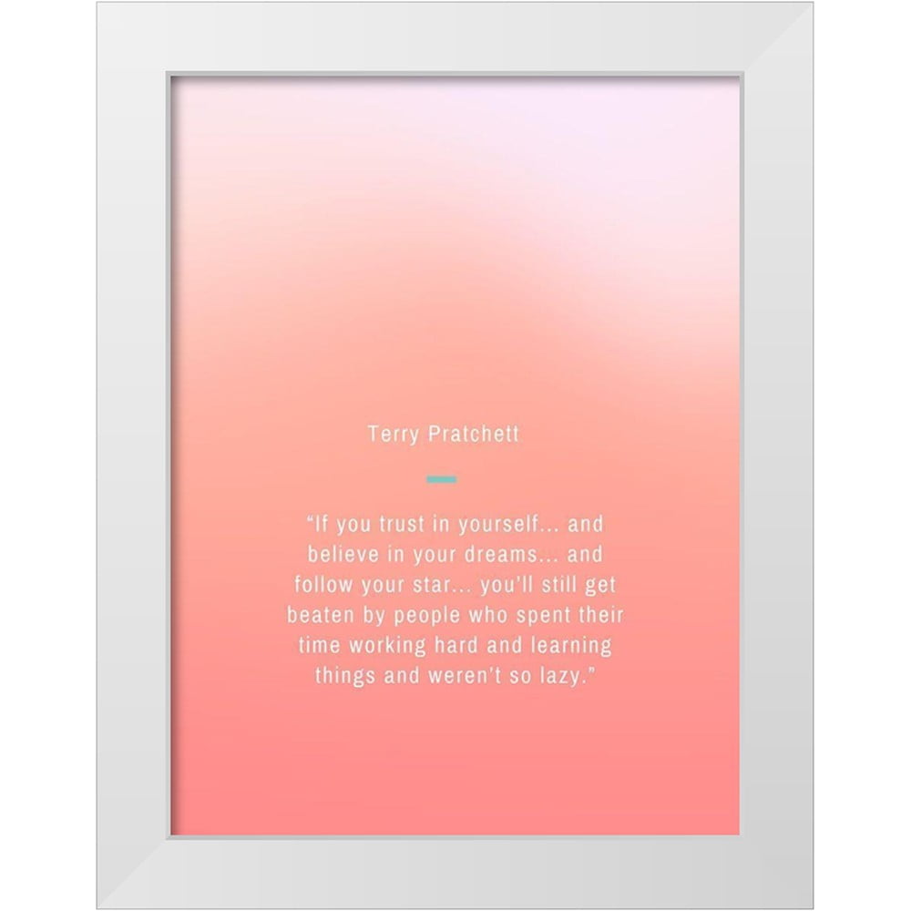 ArtsyQuotes 12x14 White Modern Wood Framed Museum Art Print Titled ...