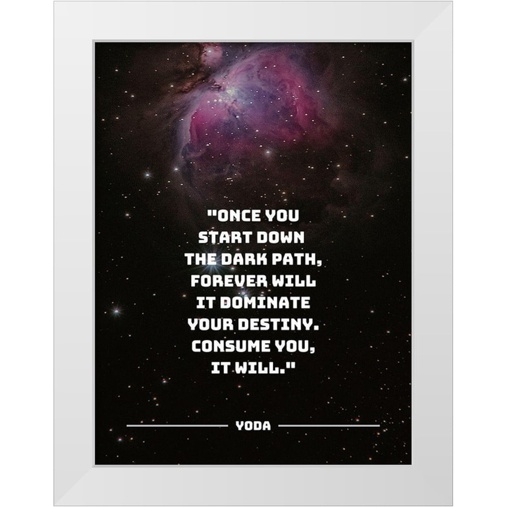 ArtsyQuotes 12x14 White Modern Wood Framed Museum Art Print Titled ...
