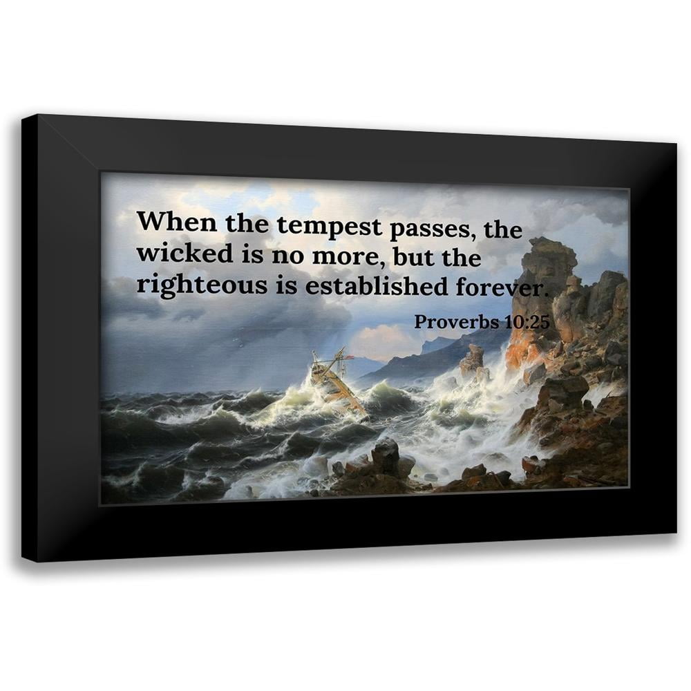 ArtsyQuotes 14x10 Black Modern Framed Museum Art Print Titled - Bible ...
