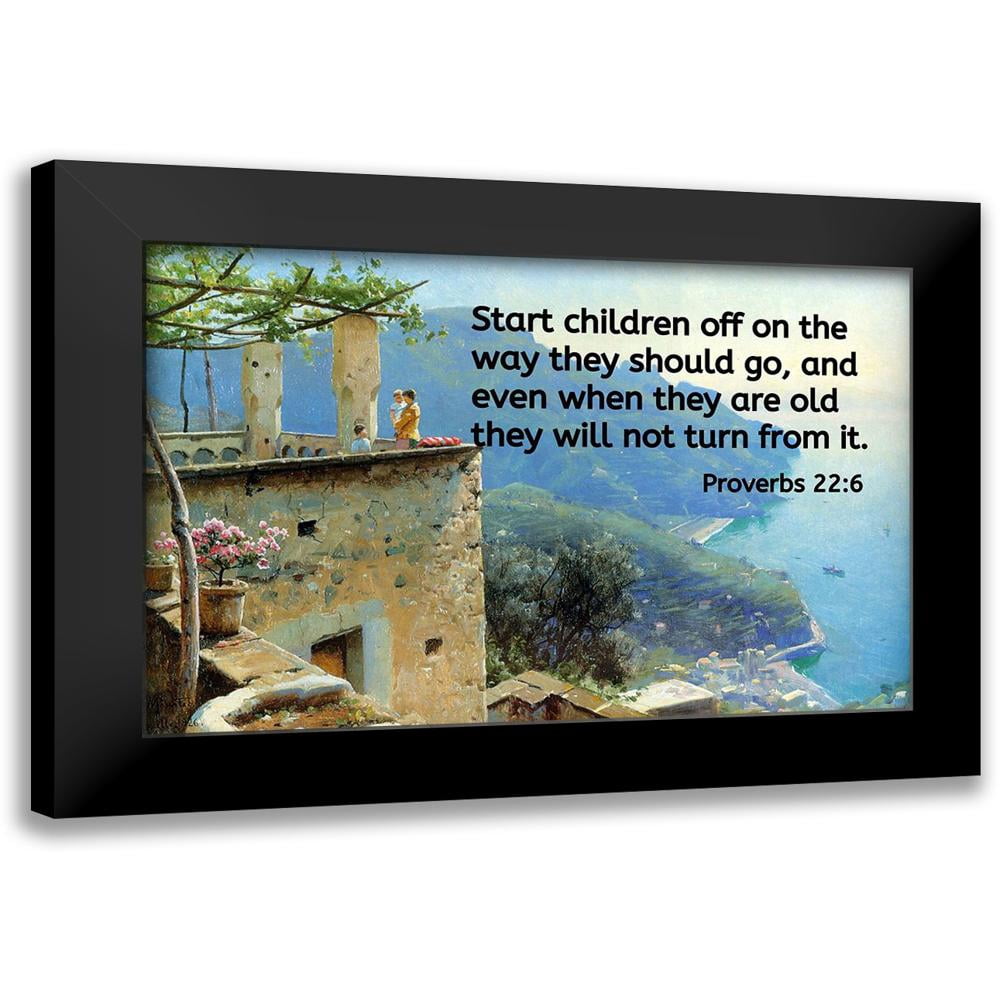 ArtsyQuotes 14x11 Black Modern Framed Museum Art Print Titled - Bible ...