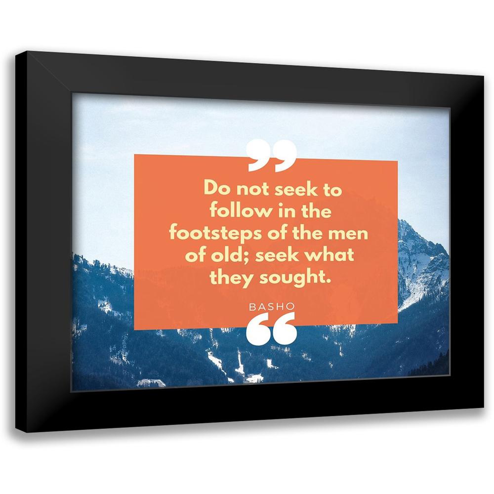 ArtsyQuotes 14x12 Black Modern Framed Museum Art Print Titled - Basho ...