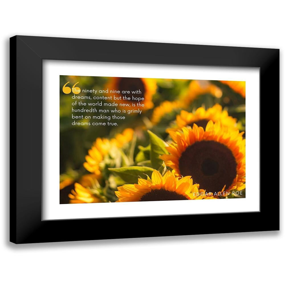 ArtsyQuotes 14x12 Black Modern Framed Museum Art Print Titled - Edgar ...