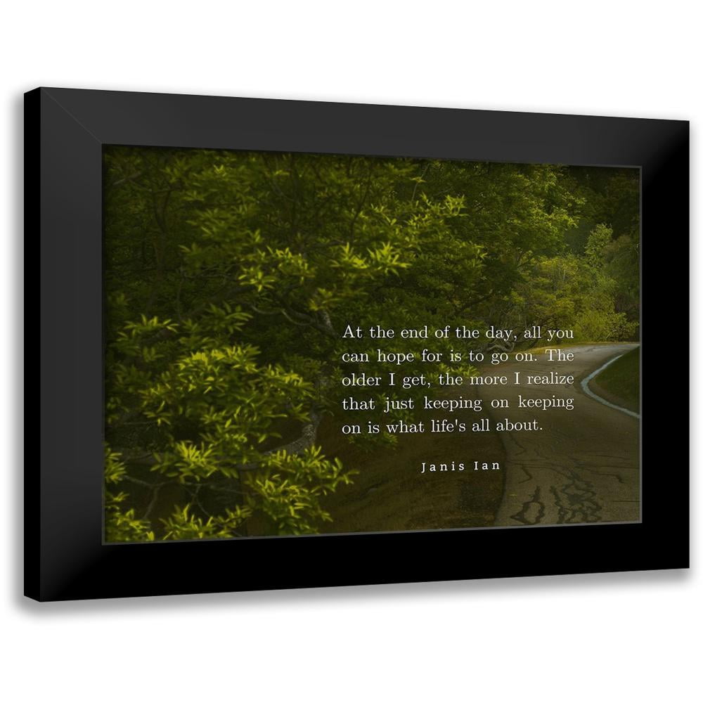 ArtsyQuotes 14x12 Black Modern Framed Museum Art Print Titled - Janis ...