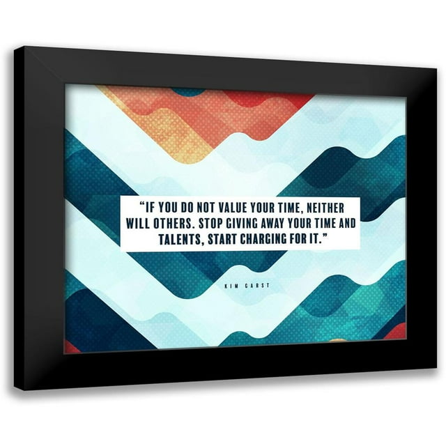 ArtsyQuotes 14x12 Black Modern Framed Museum Art Print Titled - Kim ...