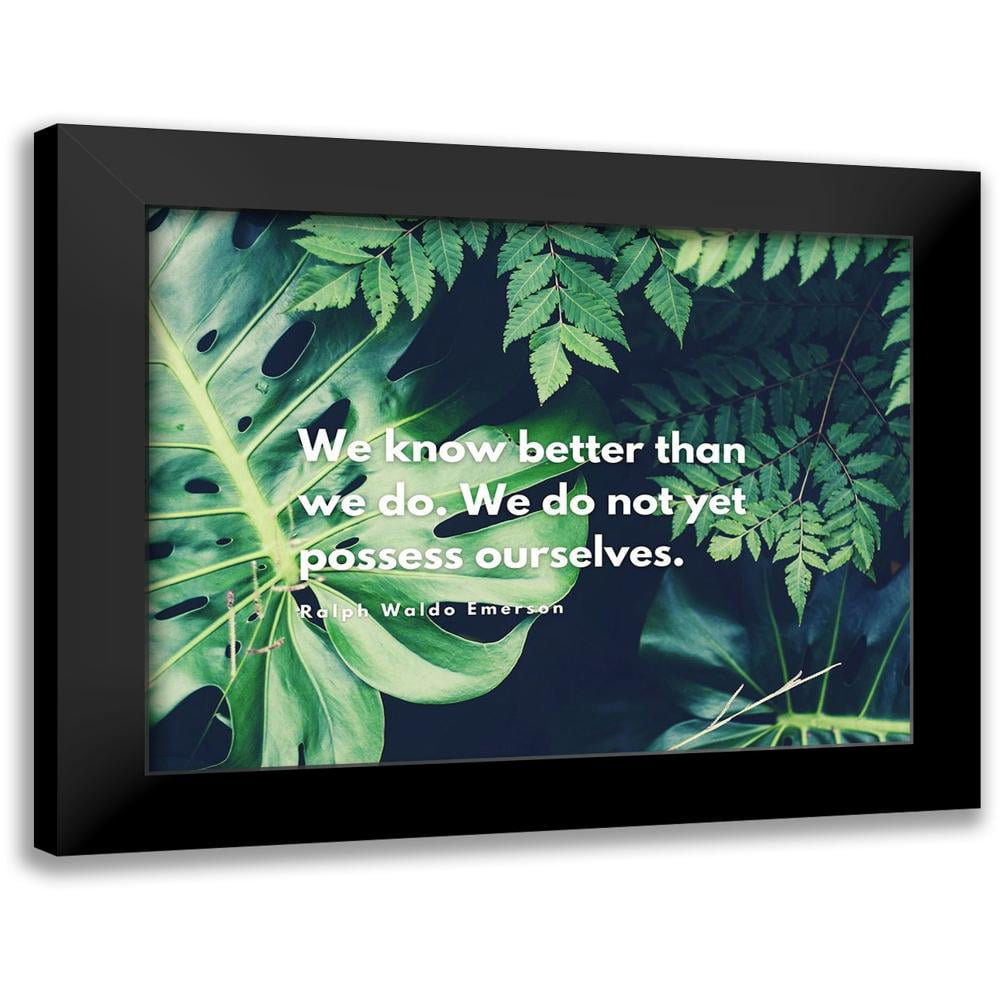 ArtsyQuotes 14x12 Black Modern Framed Museum Art Print Titled - Ralph ...