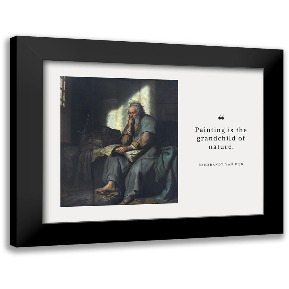 ArtsyQuotes 14x12 Black Modern Framed Museum Art Print Titled ...