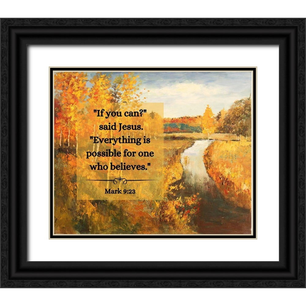 ArtsyQuotes 14x12 Black Ornate Wood Framed with Double Matting Museum ...