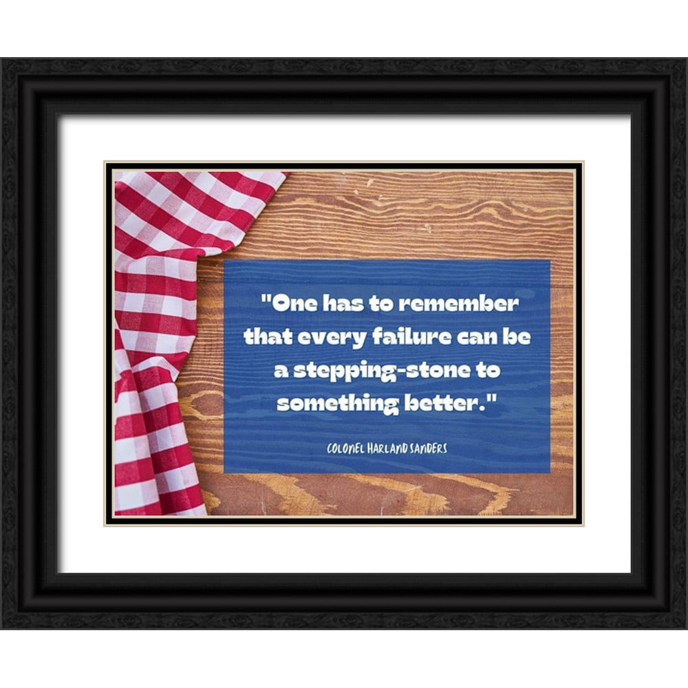 ArtsyQuotes 14x12 Black Ornate Wood Framed with Double Matting Museum ...