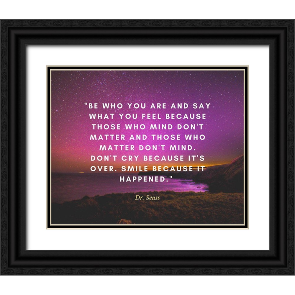 ArtsyQuotes 14x12 Black Ornate Wood Framed with Double Matting Museum ...