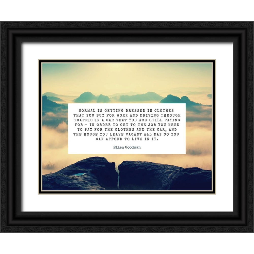 ArtsyQuotes 14x12 Black Ornate Wood Framed with Double Matting Museum ...
