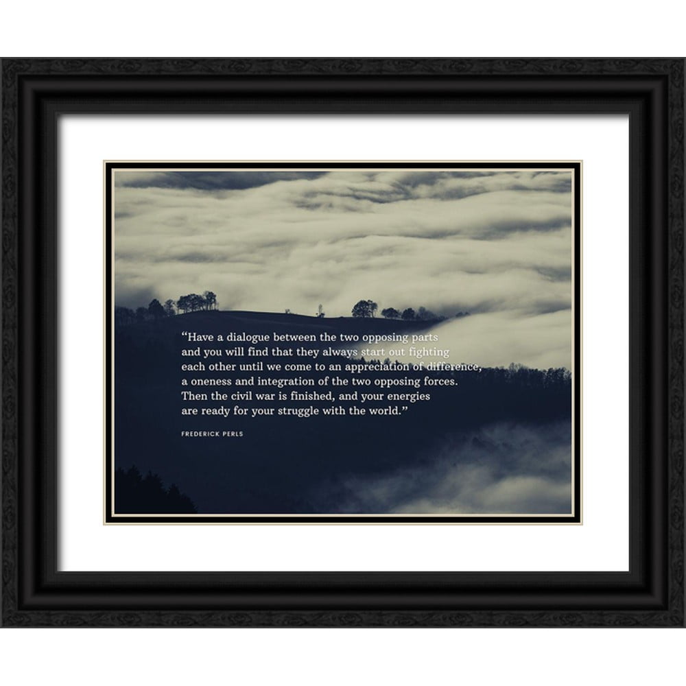 ArtsyQuotes 14x12 Black Ornate Wood Framed with Double Matting Museum ...