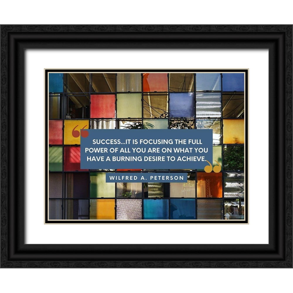 ArtsyQuotes 14x12 Black Ornate Wood Framed with Double Matting Museum ...