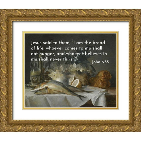 ArtsyQuotes 14x12 Gold Ornate Wood Framed with Double Matting Museum ...