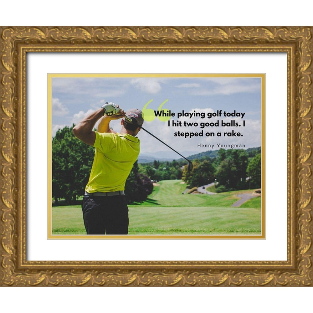 ArtsyQuotes 14x12 Gold Ornate Wood Framed with Double Matting Museum ...