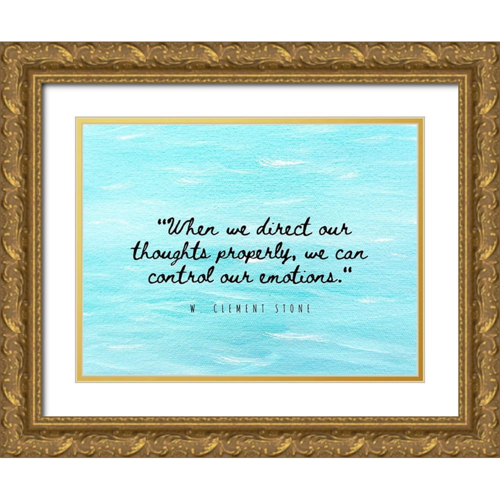 ArtsyQuotes 14x12 Gold Ornate Wood Framed with Double Matting Museum ...