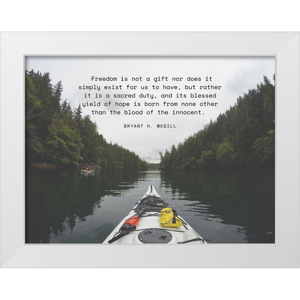 ArtsyQuotes 14x12 White Modern Wood Framed Museum Art Print Titled ...