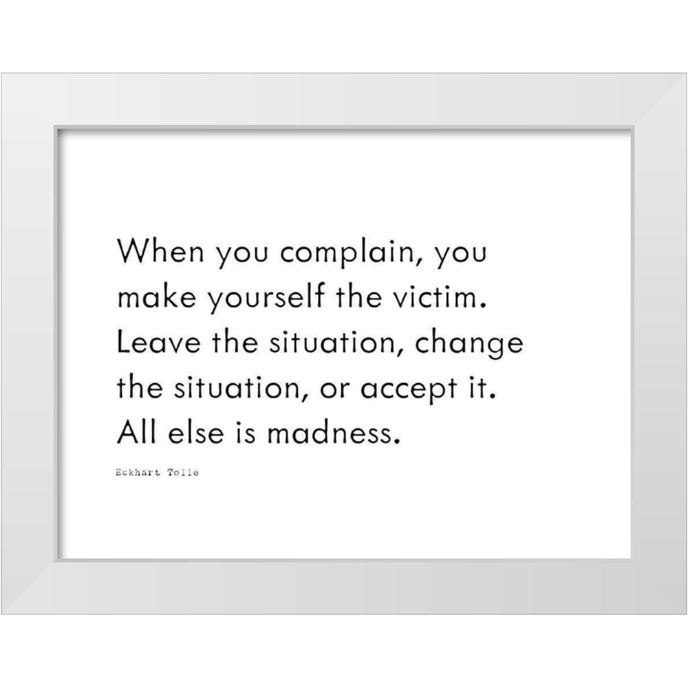 ArtsyQuotes 14x12 White Modern Wood Framed Museum Art Print Titled ...
