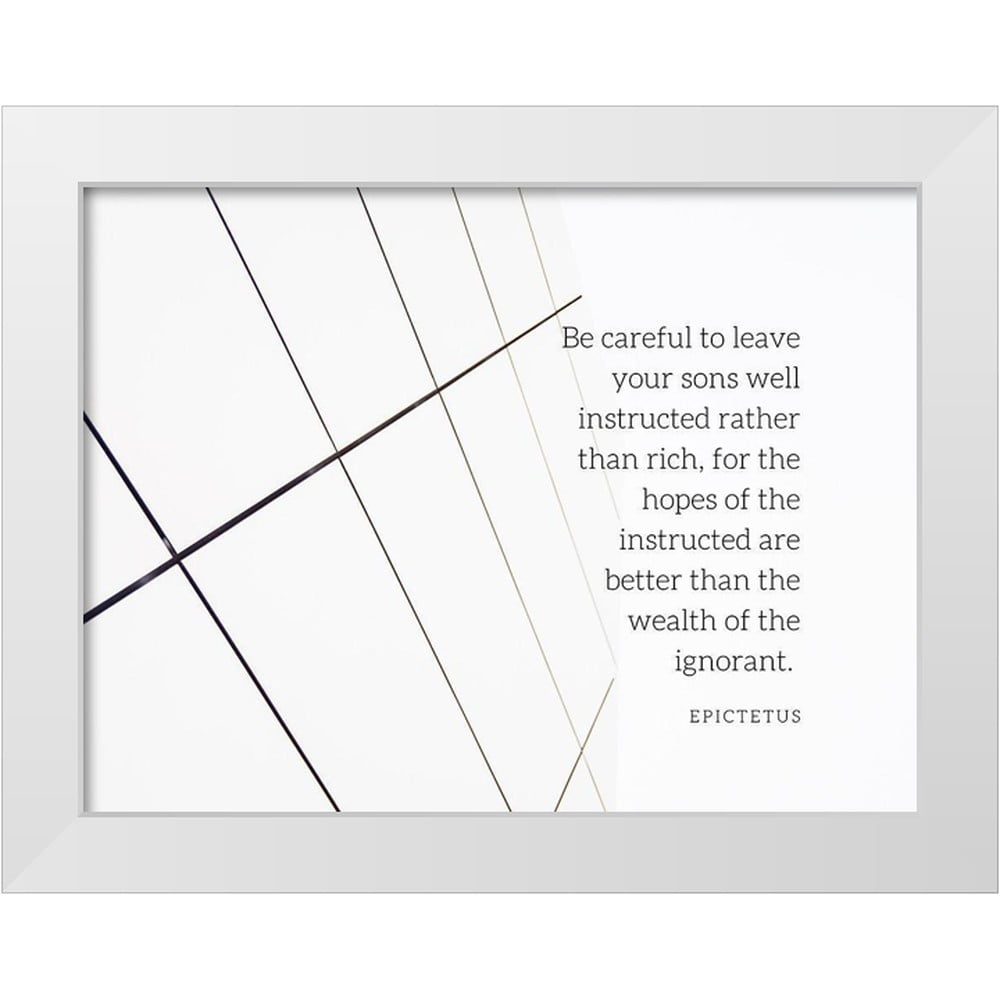 ArtsyQuotes 14x12 White Modern Wood Framed Museum Art Print Titled ...