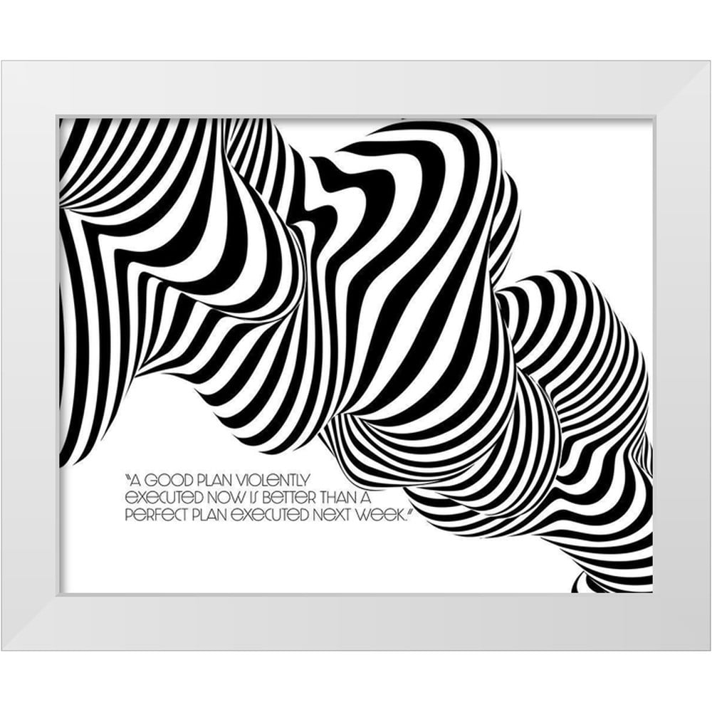 ArtsyQuotes 14x12 White Modern Wood Framed Museum Art Print Titled ...