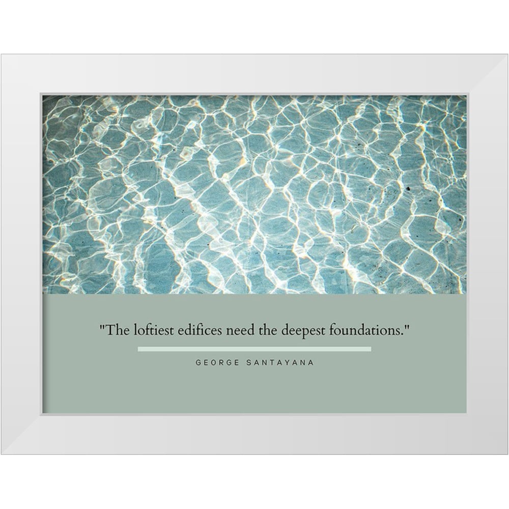 ArtsyQuotes 14x12 White Modern Wood Framed Museum Art Print Titled ...