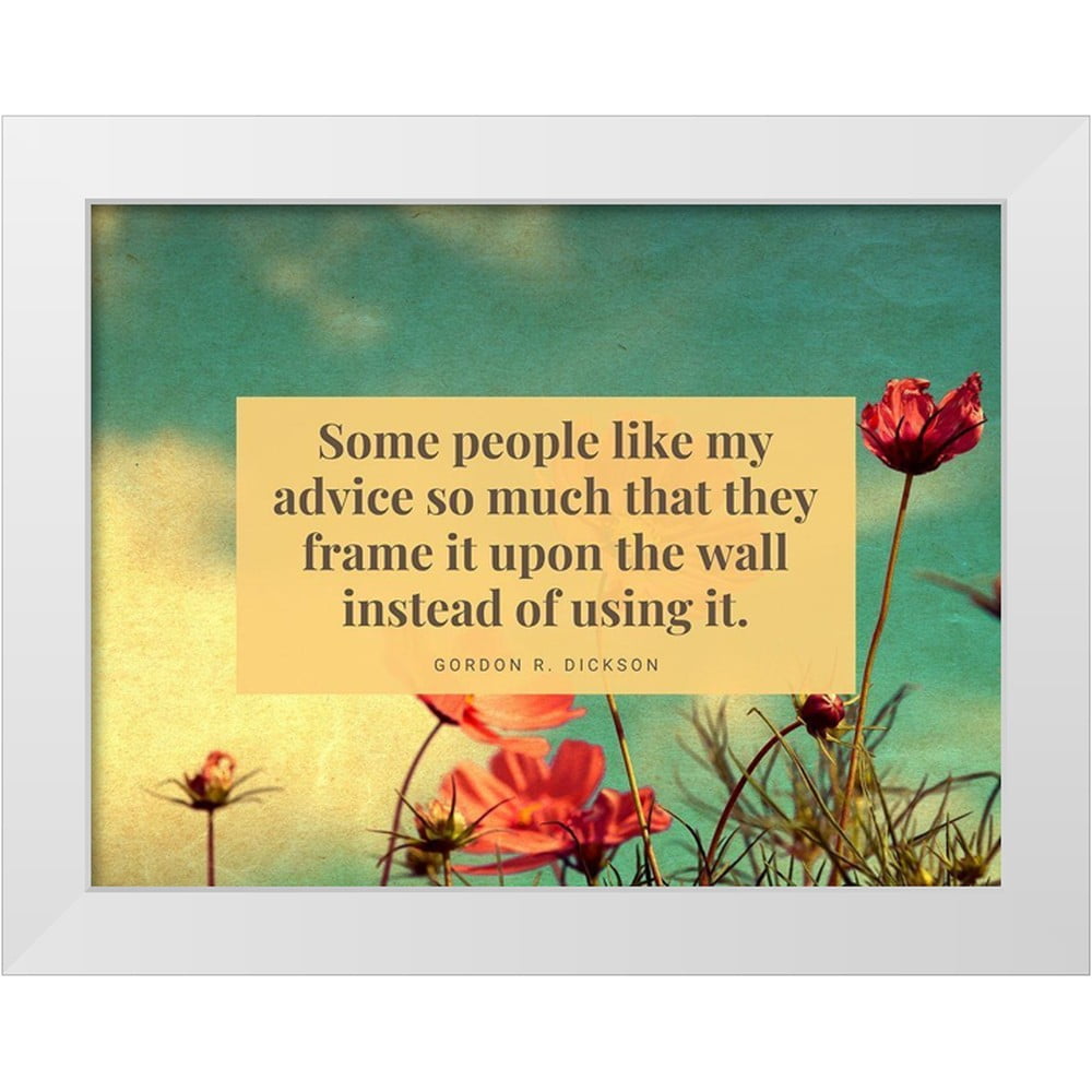 ArtsyQuotes 14x12 White Modern Wood Framed Museum Art Print Titled ...