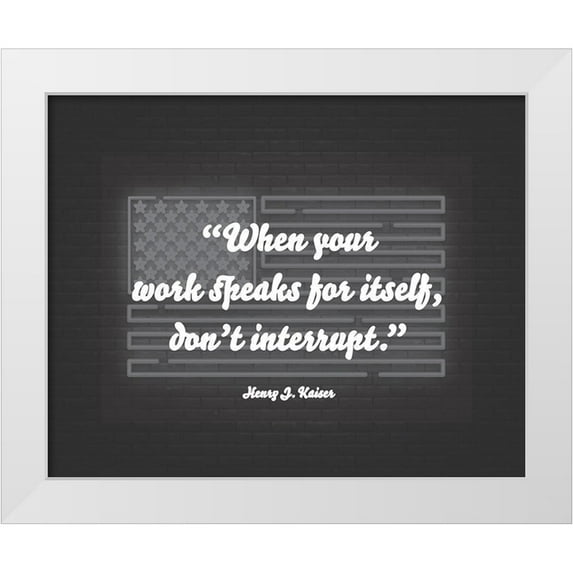 ArtsyQuotes 14x12 White Modern Wood Framed Museum Art Print Titled ...