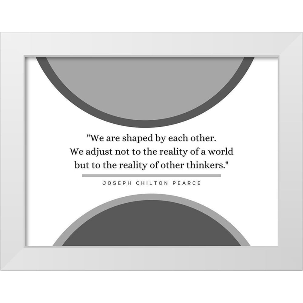 ArtsyQuotes 14x12 White Modern Wood Framed Museum Art Print Titled ...