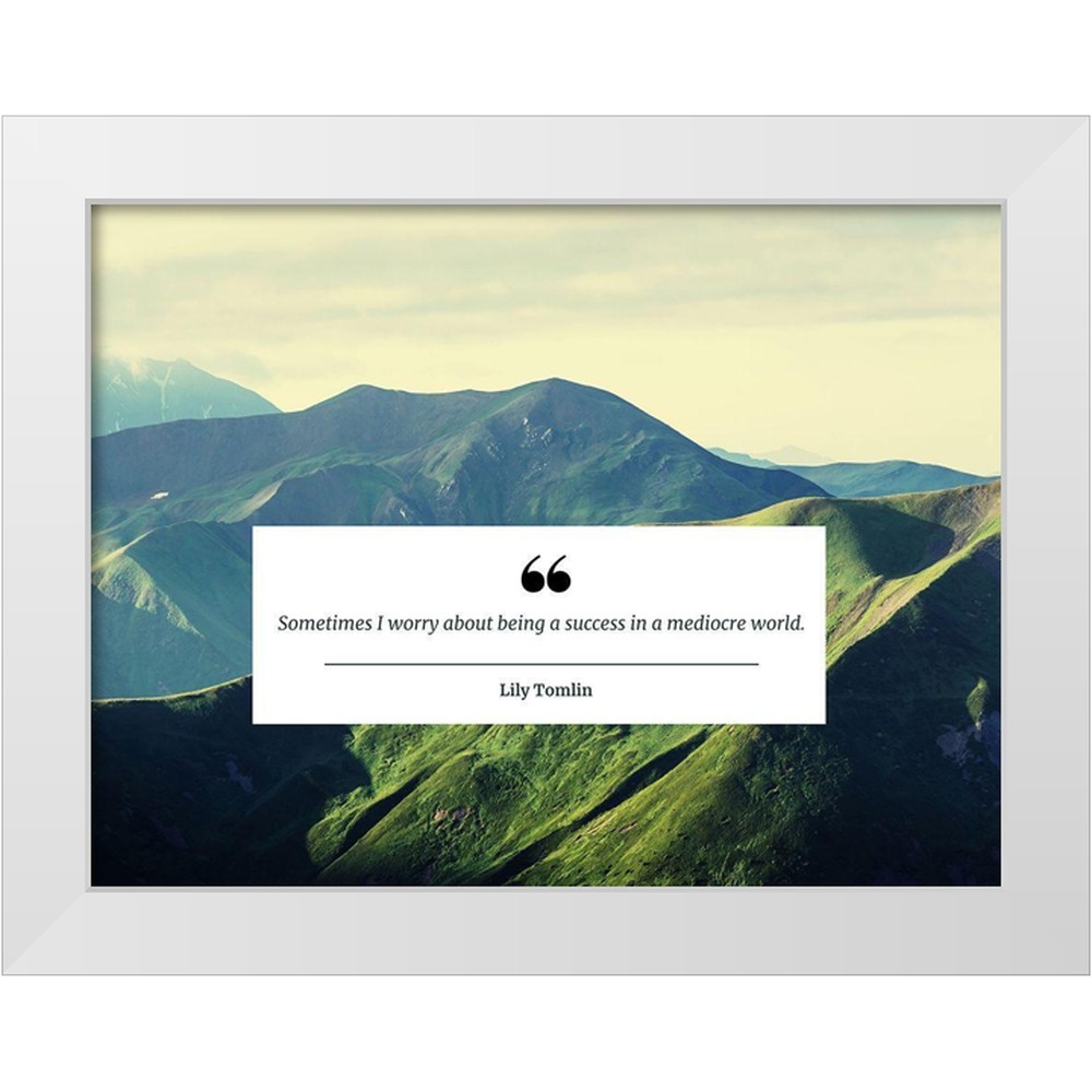 ArtsyQuotes 14x12 White Modern Wood Framed Museum Art Print Titled ...