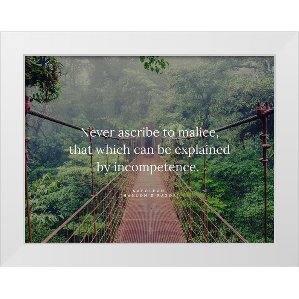 ArtsyQuotes 14x12 White Modern Wood Framed Museum Art Print Titled ...