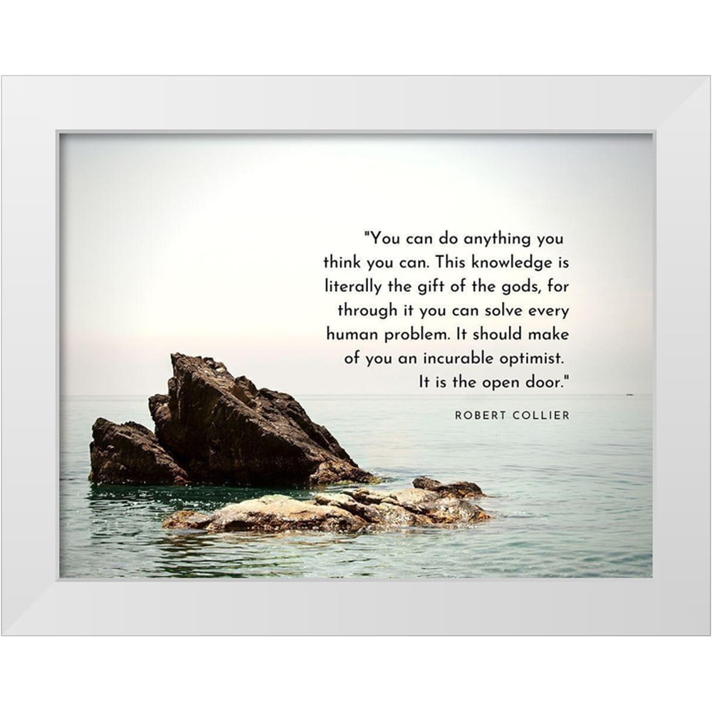 ArtsyQuotes 14x12 White Modern Wood Framed Museum Art Print Titled ...
