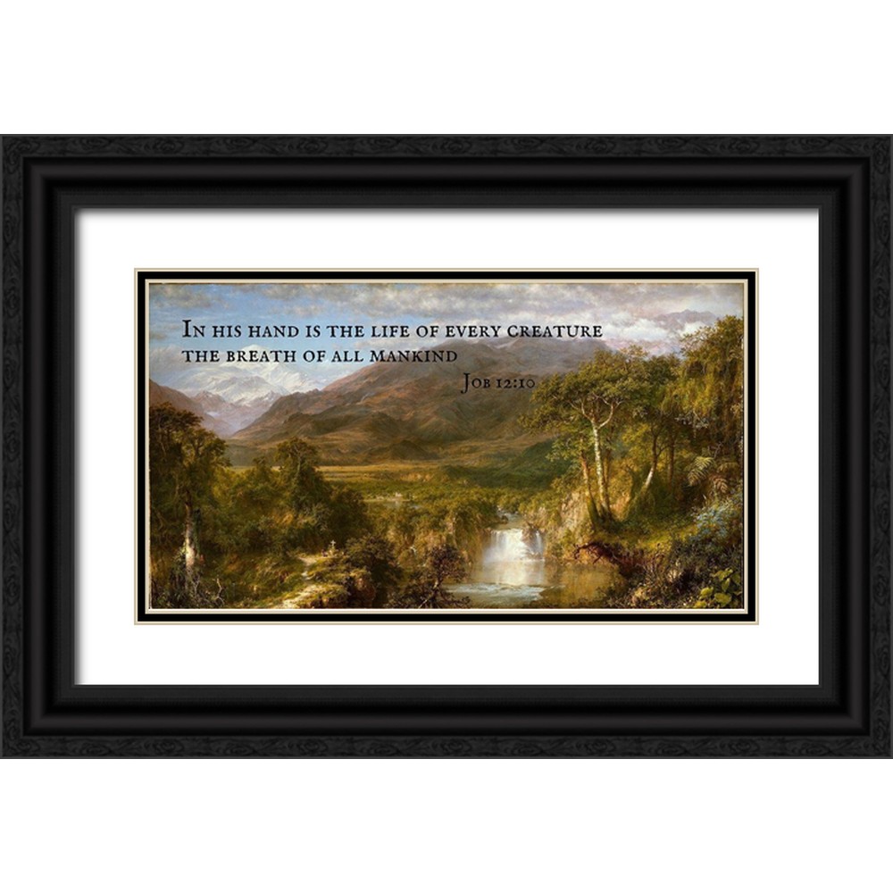 ArtsyQuotes 14x9 Black Ornate Wood Framed with Double Matting Museum ...