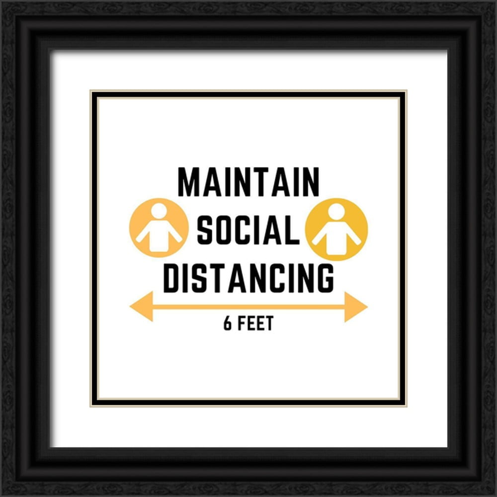 ArtsyQuotes 15x15 Black Ornate Wood Framed with Double Matting Museum ...