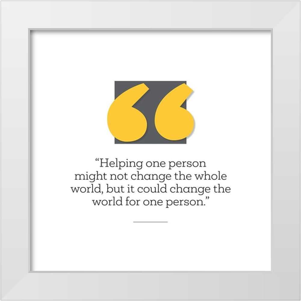 ArtsyQuotes 15x15 White Modern Wood Framed Museum Art Print Titled ...