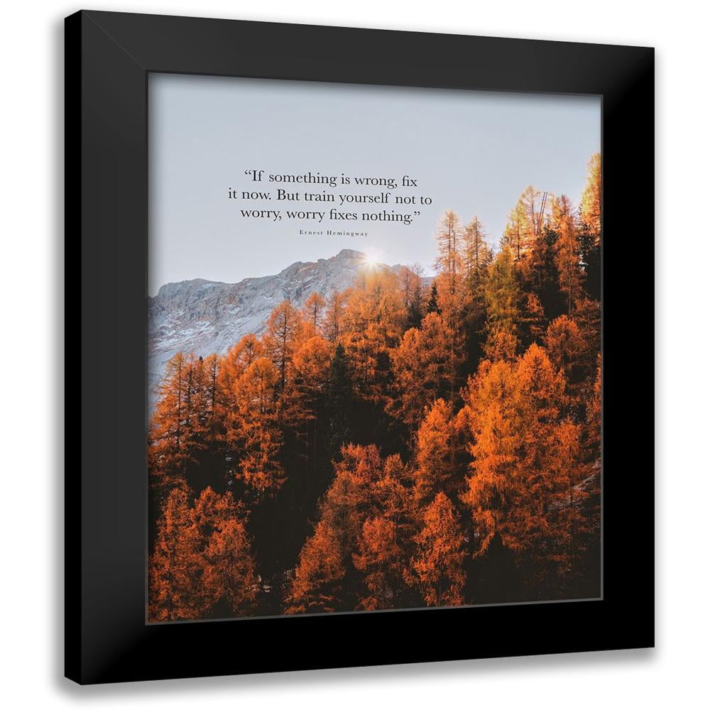 ArtsyQuotes 15x18 Black Modern Framed Museum Art Print Titled - Ernest ...
