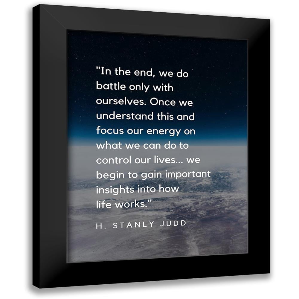 ArtsyQuotes 15x18 Black Modern Framed Museum Art Print Titled - H ...