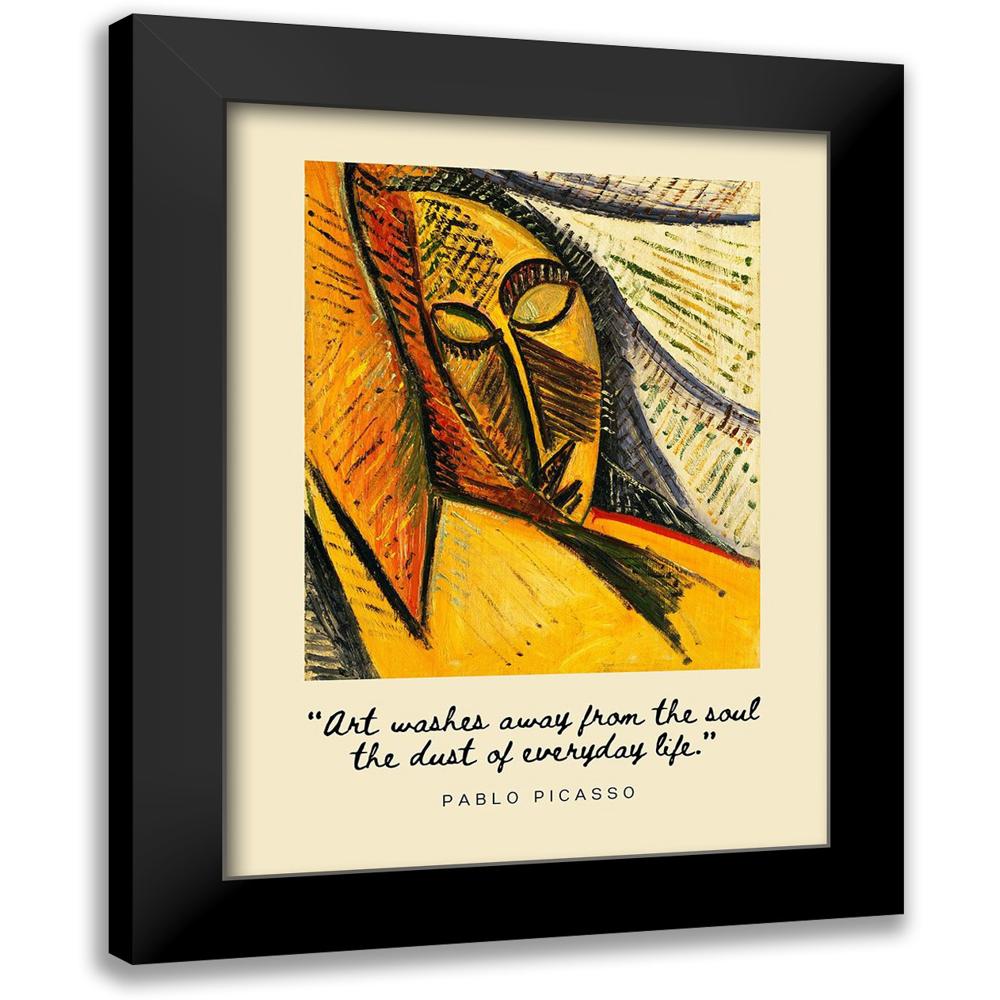 ArtsyQuotes 15x18 Black Modern Framed Museum Art Print Titled - Pablo ...