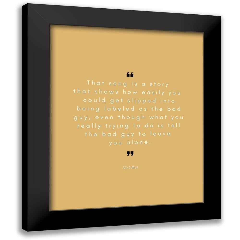 ArtsyQuotes 15x18 Black Modern Framed Museum Art Print Titled - Slick ...