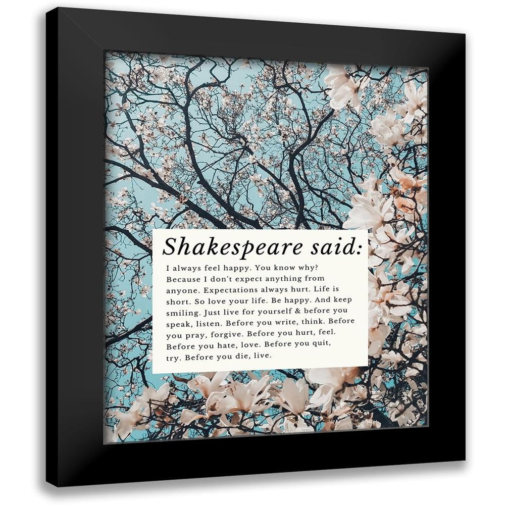 ArtsyQuotes 15x18 Black Modern Framed Museum Art Print Titled - William ...