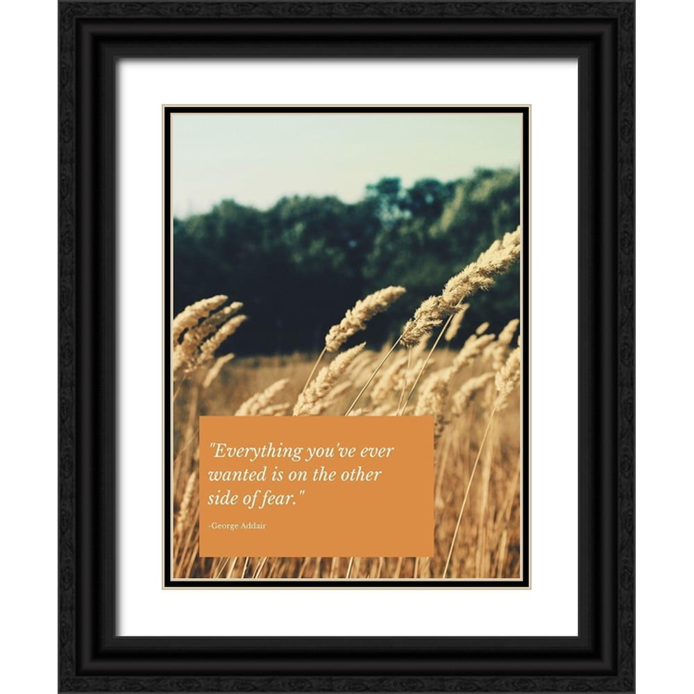 ArtsyQuotes 15x18 Black Ornate Wood Framed with Double Matting Museum ...