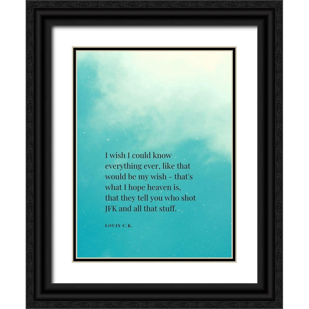 ArtsyQuotes 15x18 Black Ornate Wood Framed with Double Matting Museum ...