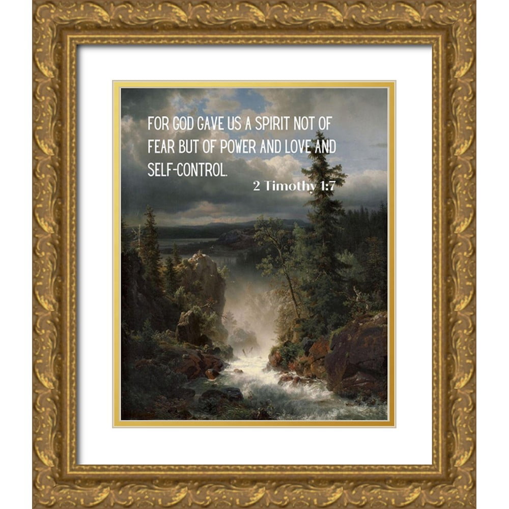 ArtsyQuotes 15x18 Gold Ornate Wood Framed with Double Matting Museum ...