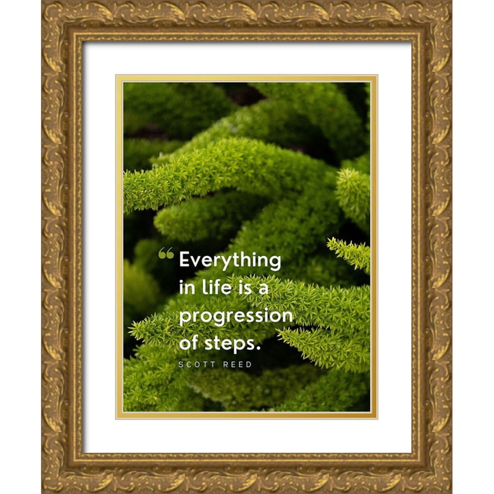 ArtsyQuotes 15x18 Gold Ornate Wood Framed with Double Matting Museum ...