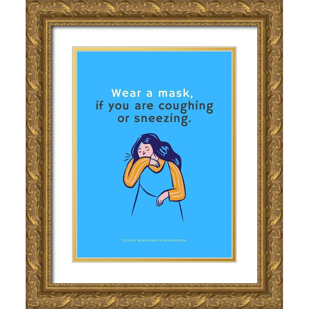 ArtsyQuotes 15x18 Gold Ornate Wood Framed with Double Matting Museum ...