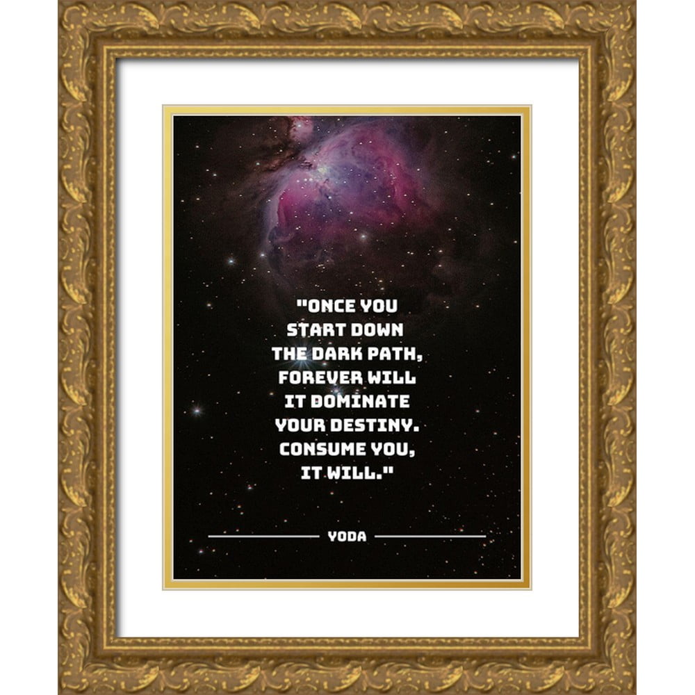 ArtsyQuotes 15x18 Gold Ornate Wood Framed with Double Matting Museum ...